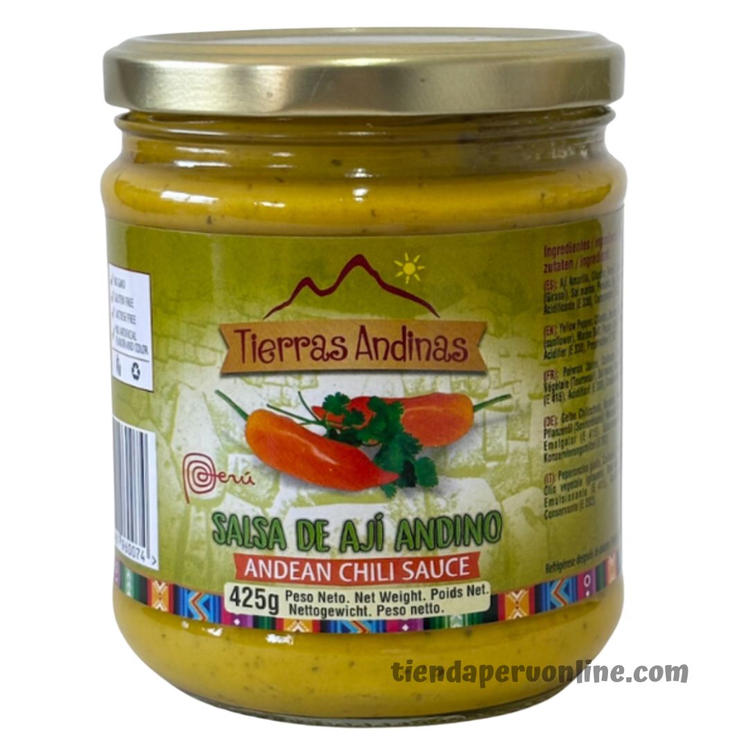 Salsa Ají Andino (Ají con Huacatay) 425 g "Tierras Andinas" — Perú Online