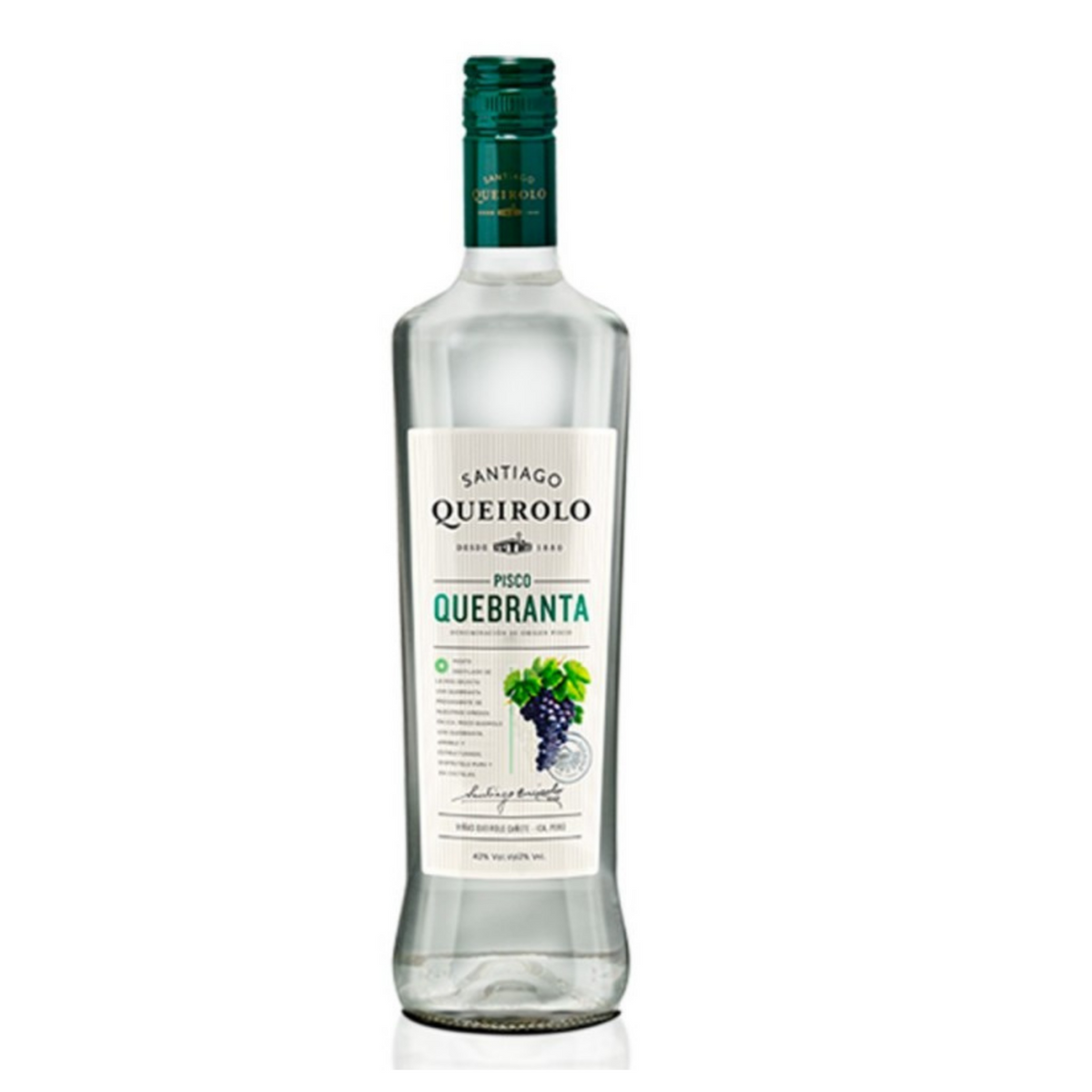 Pisco Quebranta Queirolo 700 ml Perú pisco peruano, bebidas peruanas ...