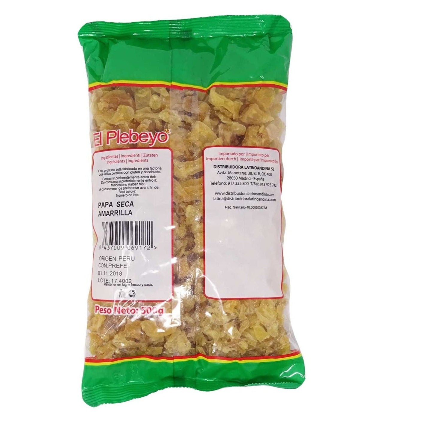 Papa Seca Amarilla El Plebeyo 500g — TIENDA PERU ONLINE
