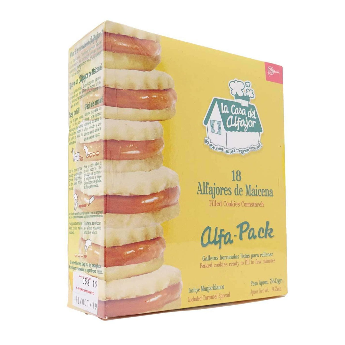 Alfajores de Maicena La casa del Alfajor - 20 unidades — TIENDA PERU ONLINE